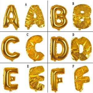 Independent | Party Supplies | Gold Foil Alphabet Letters Party Decor 3 ...